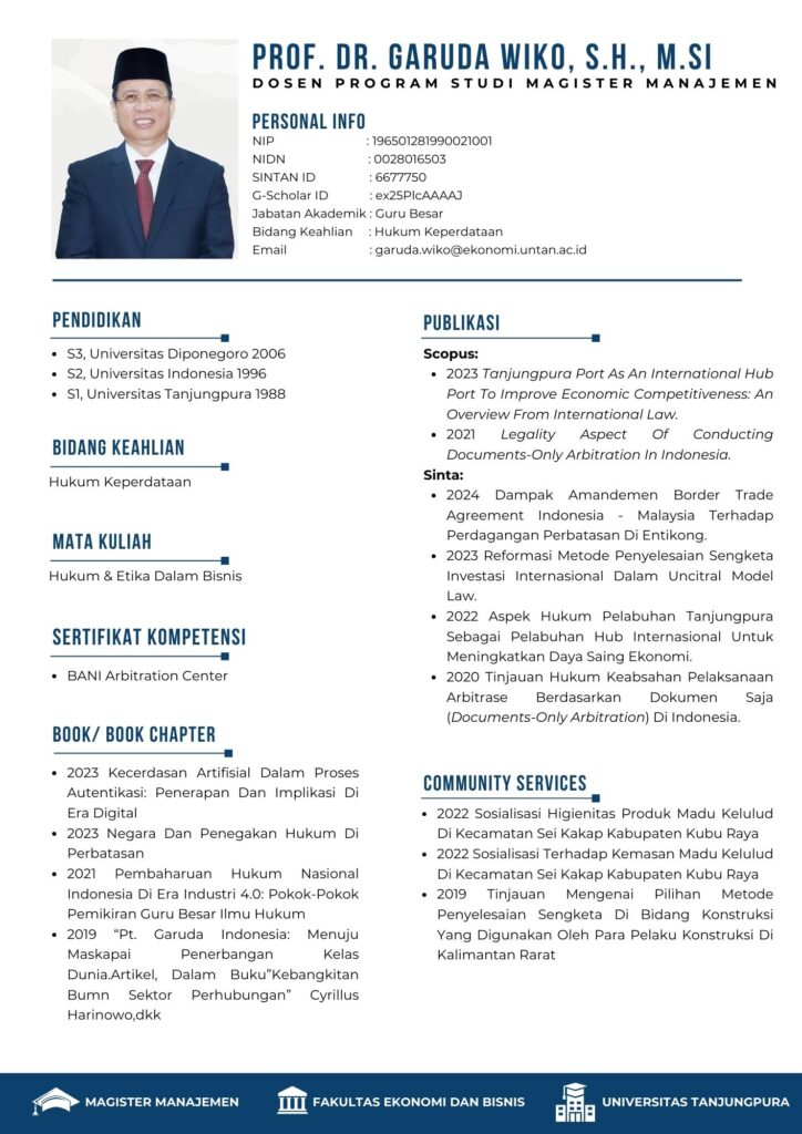 Prof. Dr. Garuda Wiko, S.H., M.Si
