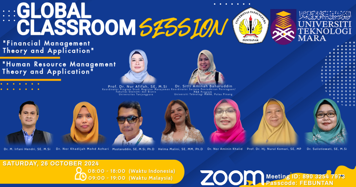 Global Classroom Session “HR Management” Theory and Application” & “Financial Management Theory ...